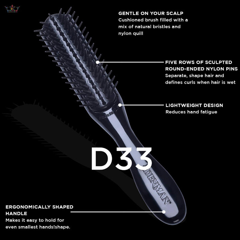 D-33 Small Styler (5 Row) Brush | Denman – BeautyNova