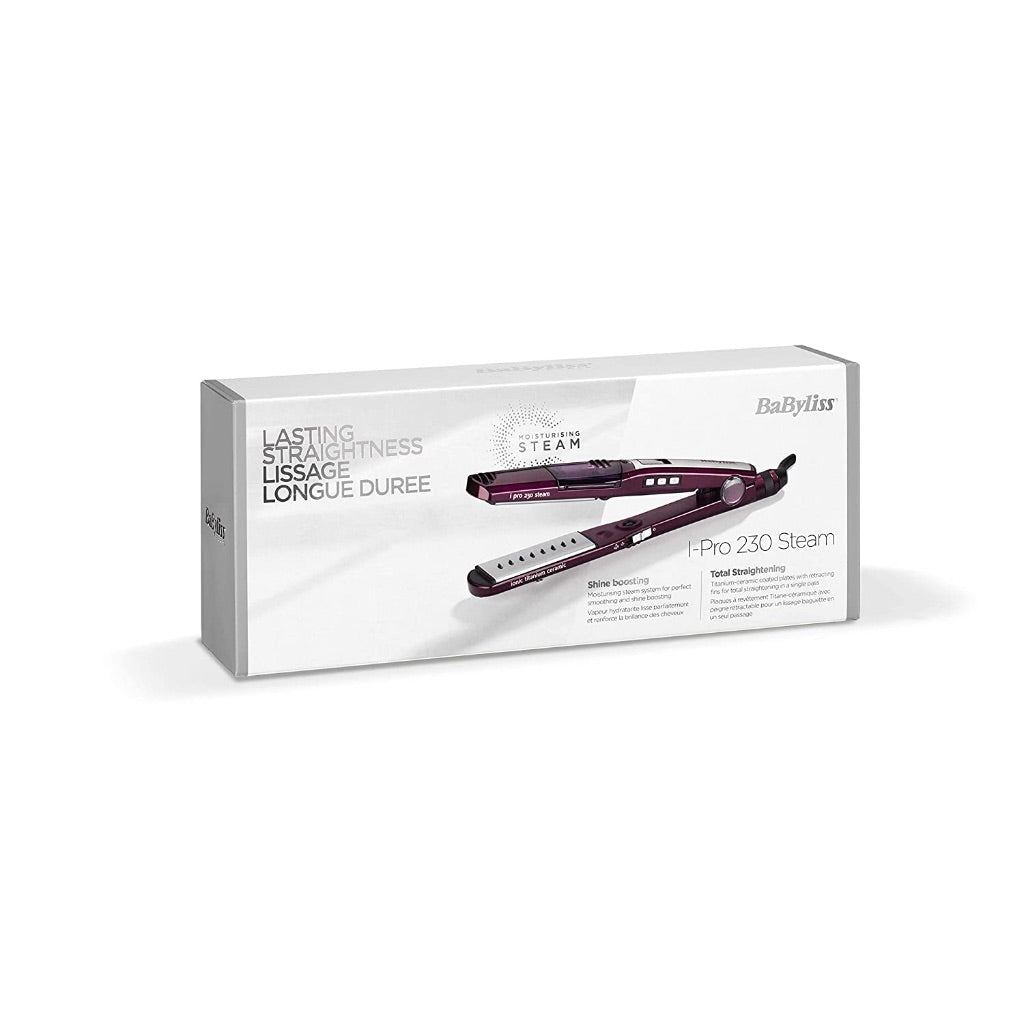 iPro 230 Ion Hair Straightener with Steam Function | BaByliss – BeautyNova