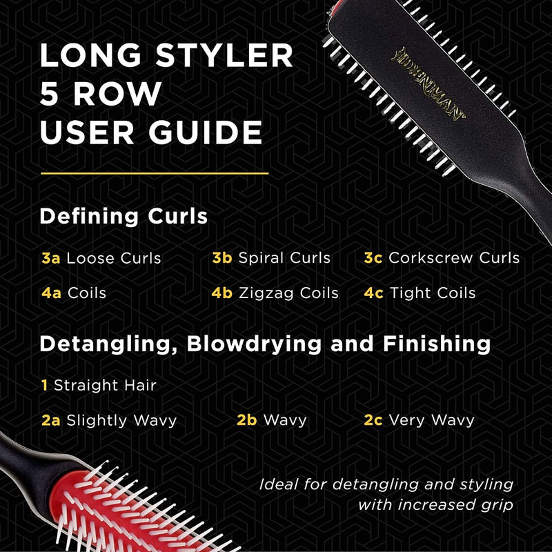 D-143 Long Styler 5 Row | Denman – BeautyNova